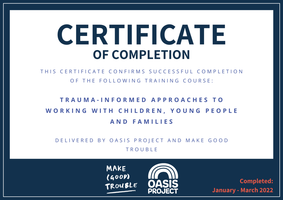 Trauma-Informed Working with Young People and Families Training ...