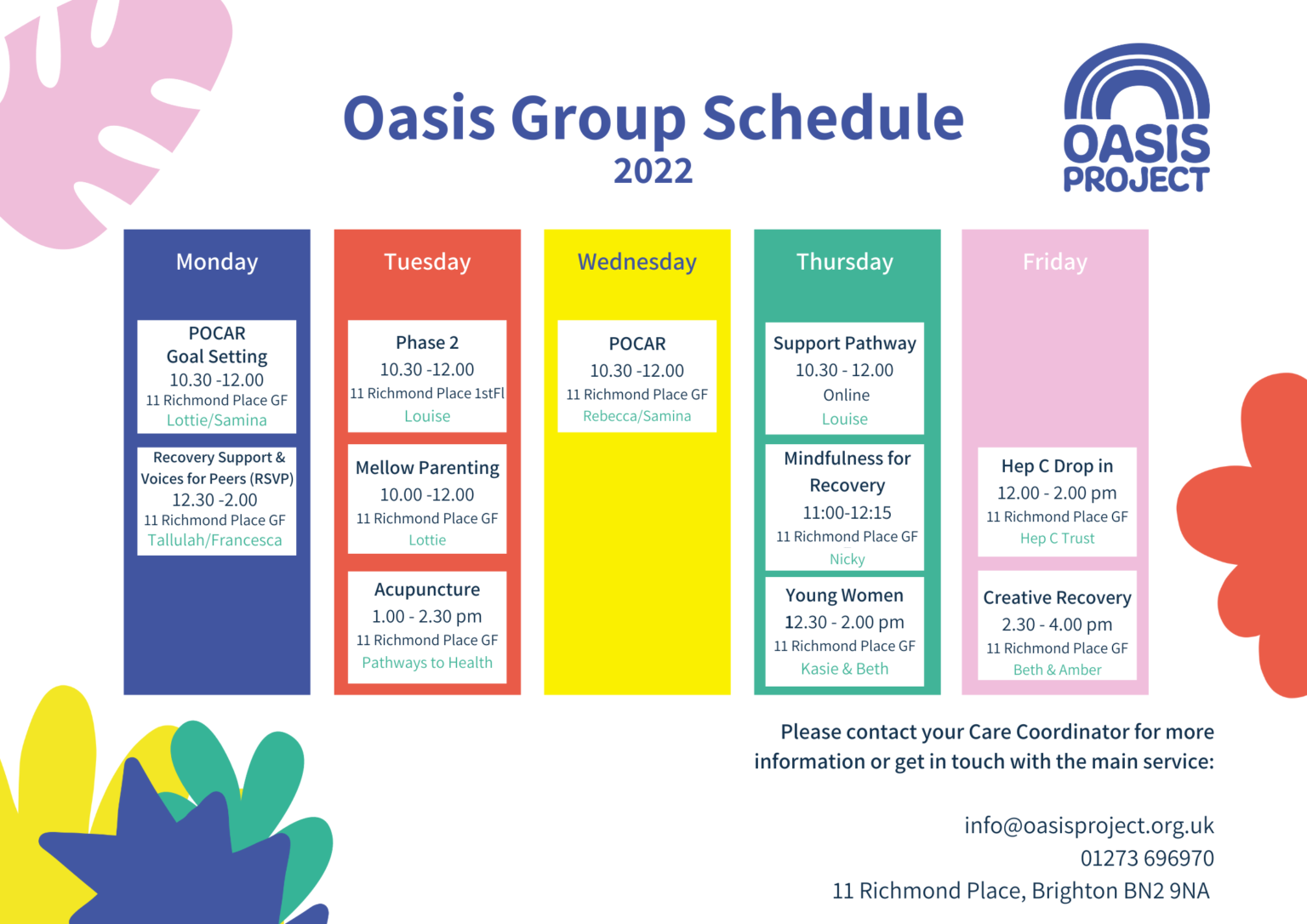 Oasis Project - We give hope to people affected by drugs & alcohol.