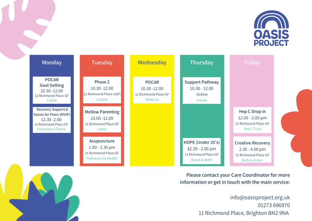 Oasis Project - We give hope to people affected by drugs & alcohol.