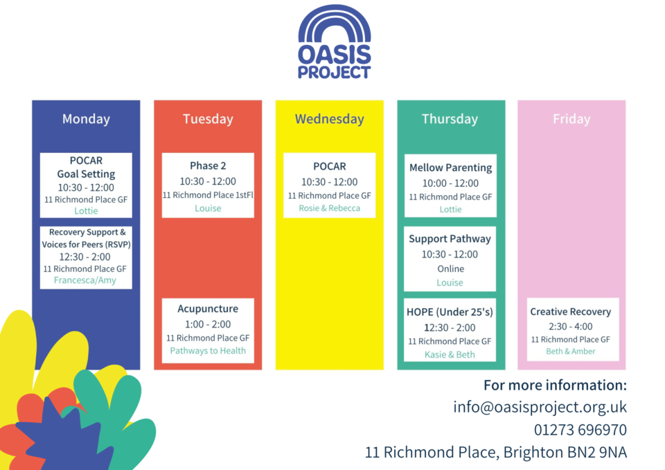 Oasis Project - We give hope to people affected by drugs & alcohol.