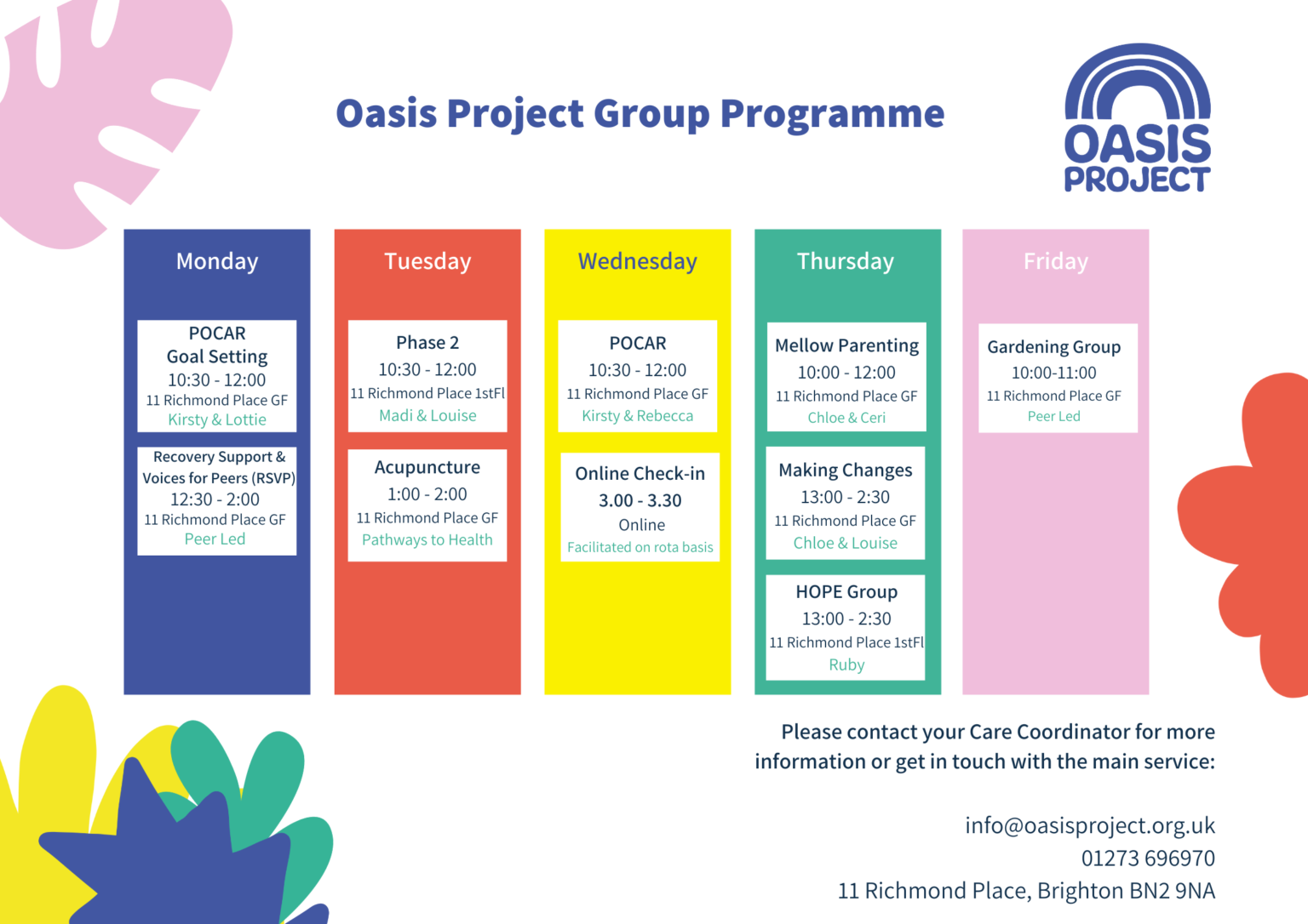 Oasis Project - We give hope to people affected by drugs & alcohol.